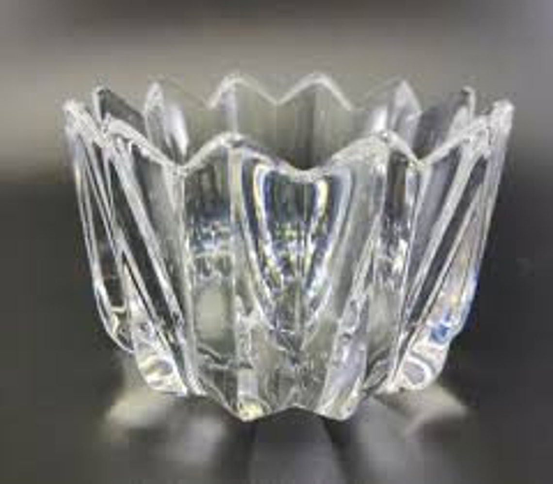 Vintage Orrefors Crystal Small Fleur Glass Bowl Jan Johansson - Etsy