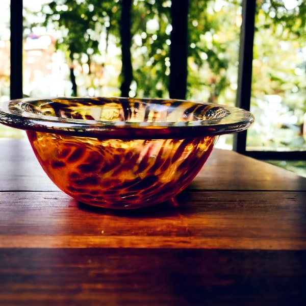 Glass Shell Bowl - Etsy
