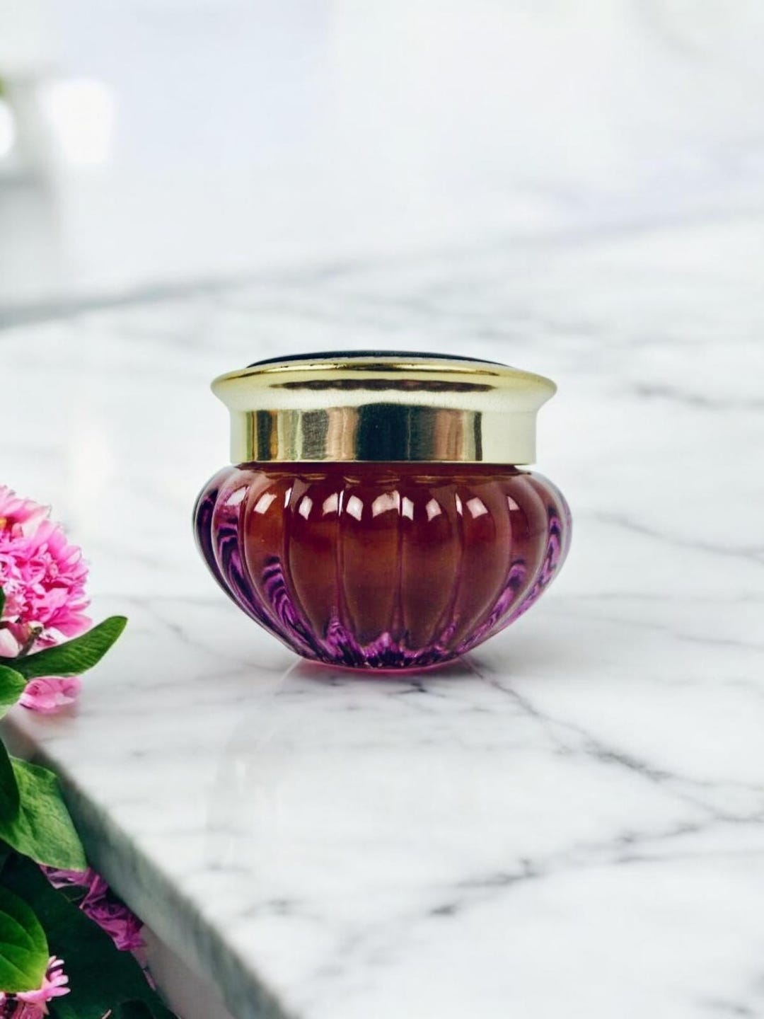 Avon Petit Point CHARISMA Cream Sachet Purple Glass 1oz, Never Used ...