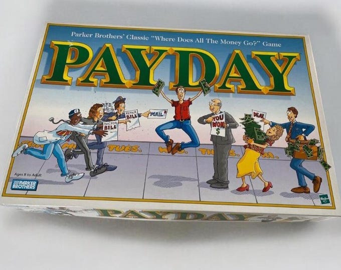Pay Day Board Game 1999 by Parker Brothers - Etsy