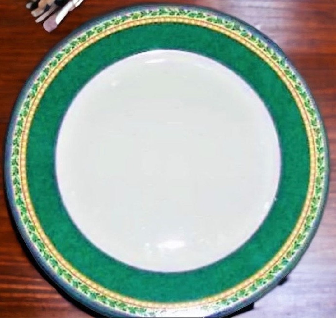 Set of 4 Dinner Plates Royal Majestic Fine China Camelot 8438 Green - Etsy
