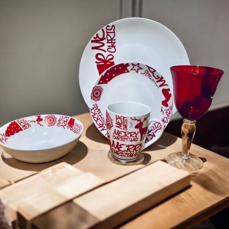Christmas Dinnerware - Etsy