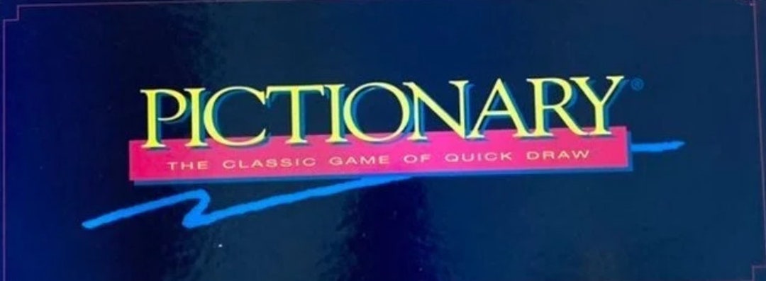 Vintage Pictionary Updated for the 90's Classic Board Game - Etsy Canada