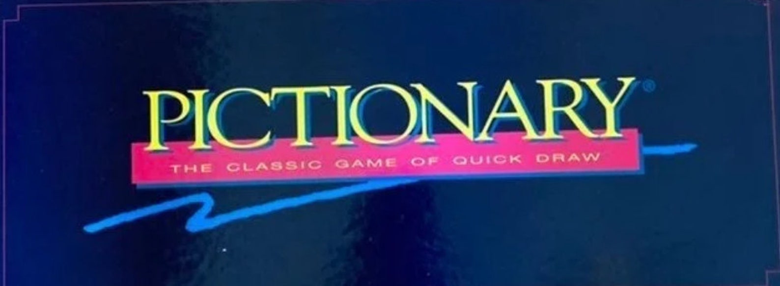 Vintage Pictionary Updated for the 90's Classic Board Game - Etsy Canada