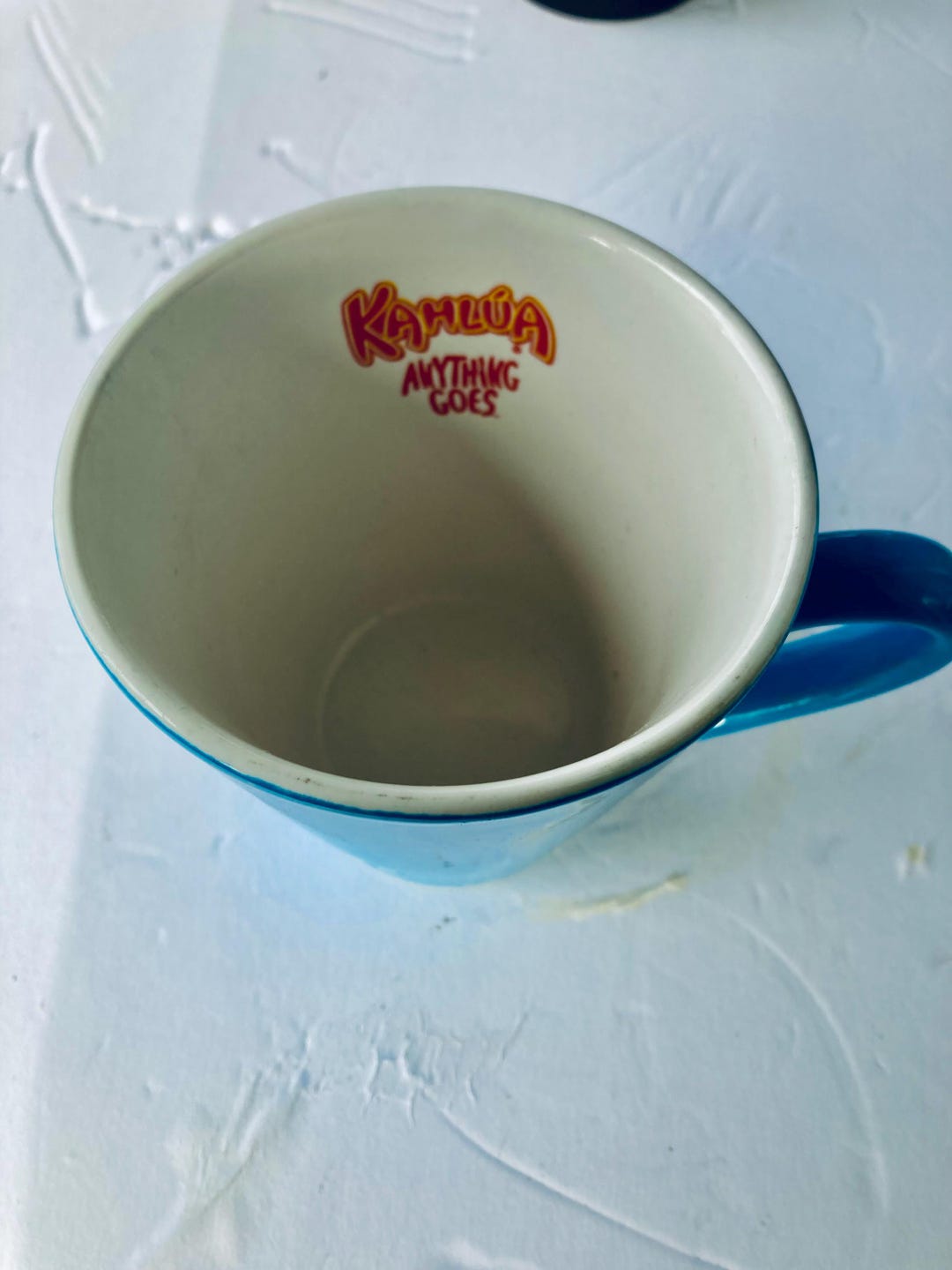 KAHLUA Coffee Liqueur Blue Mug "anything Goes" Made Exclusivley by ...