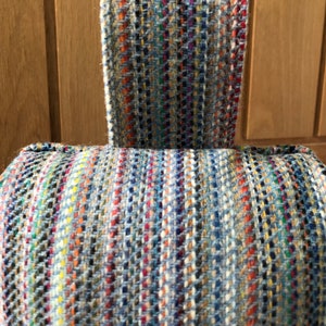 DOOR STOPS 100% Wool Tweed Fabulous Quality Vibrant Rainbow Stripes ...