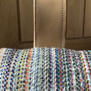 DOOR STOPS 100% Wool Tweed Fabulous Quality Vibrant Rainbow Stripes ...