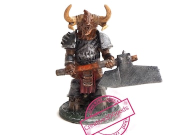 Painted Minotaur Miniature - Etsy