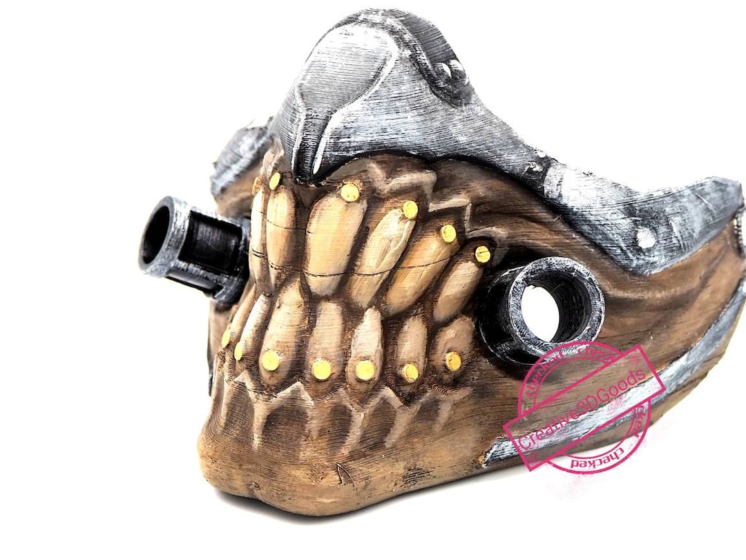 Immortan Joe Mask, 3d Printed, Wearable Mask, Halloween Mask, Scary ...
