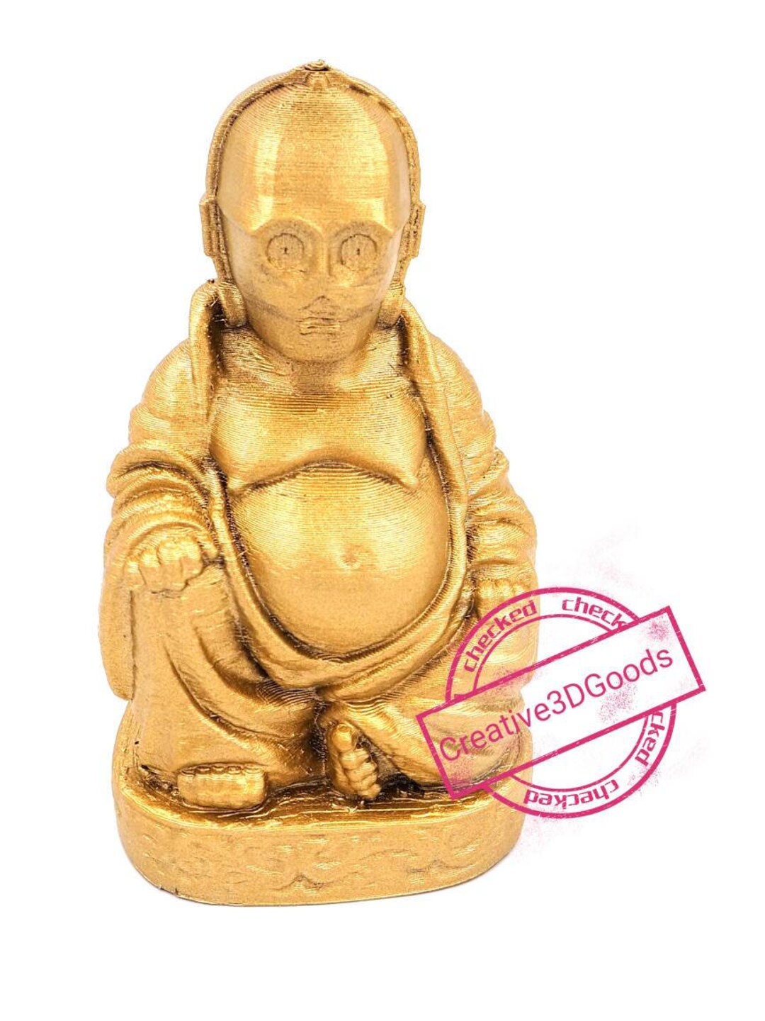 Buddha Robot C3PO Statue 3d Printed Figurine - Etsy