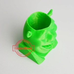 Shrek Head Pen Holder or Succulent Plants Pot 3d Printed for Any Shrek ...