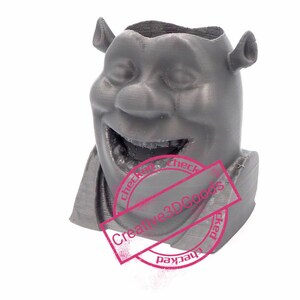 Shrek Head Pen Holder or Succulent Plants Pot 3d Printed for Any Shrek ...