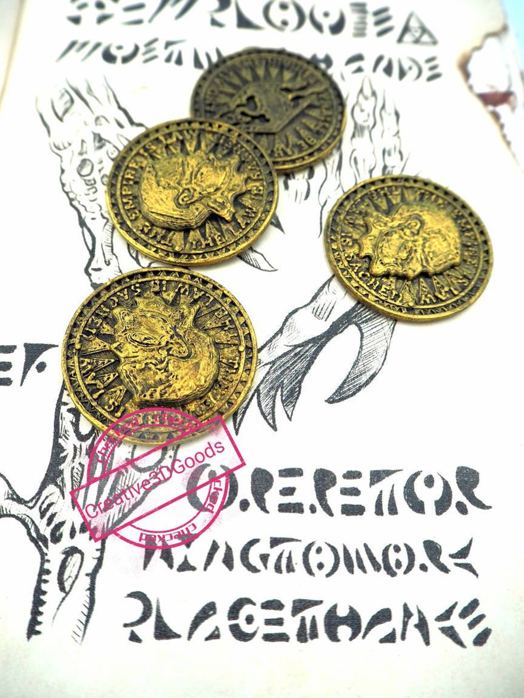 Skyrim Septim Coin 3d Printed - Etsy