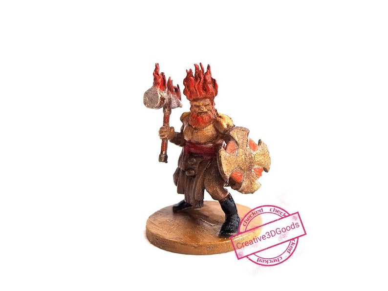 Azer Dwarf Dnd Miniature for Board Games Painted or - Etsy