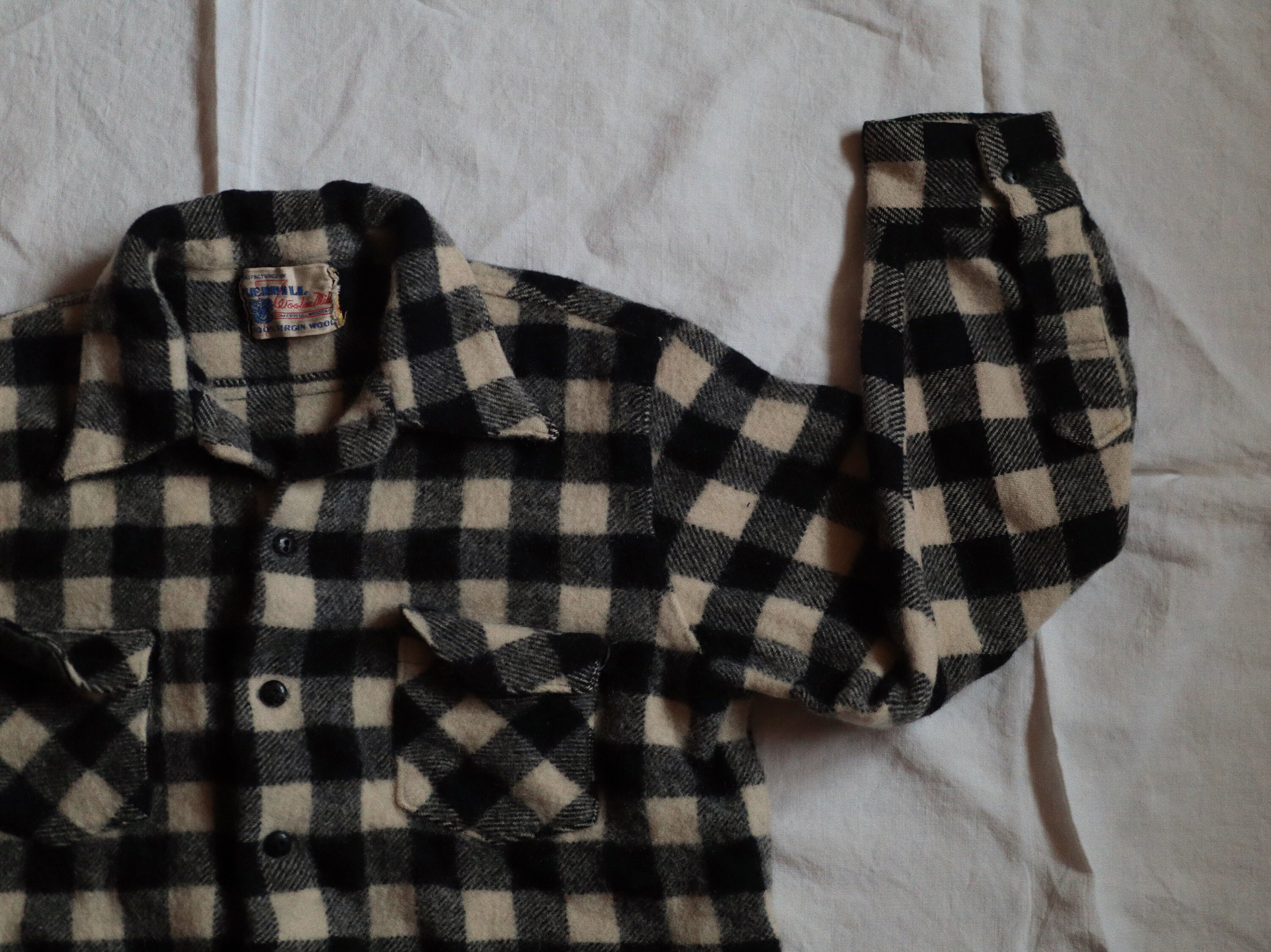 Vintage Wool Checkered Chore Coat - Etsy