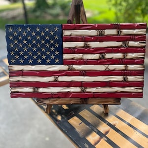 Mini Battled American Wood Flag - Etsy