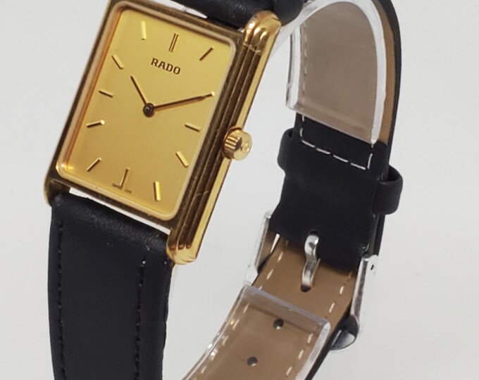 Rado Gold Plated Watch, 1980s - Vintage Collection - - Etsy