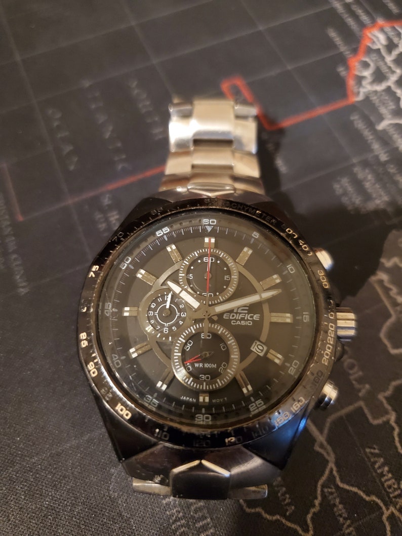 Casio Edifice EF-534 Tachymeter/chronograph - Etsy