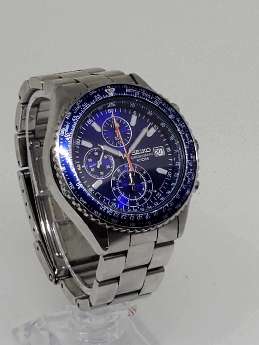 Seiko Flight Master Pilot Chronograph Watch - Etsy