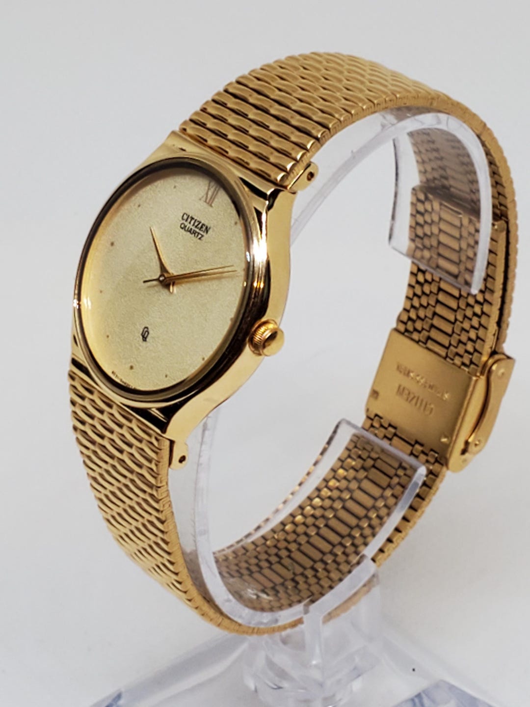 Citizen CQ Gold Plated Watch, 1980s - Vintage Collection - - Etsy