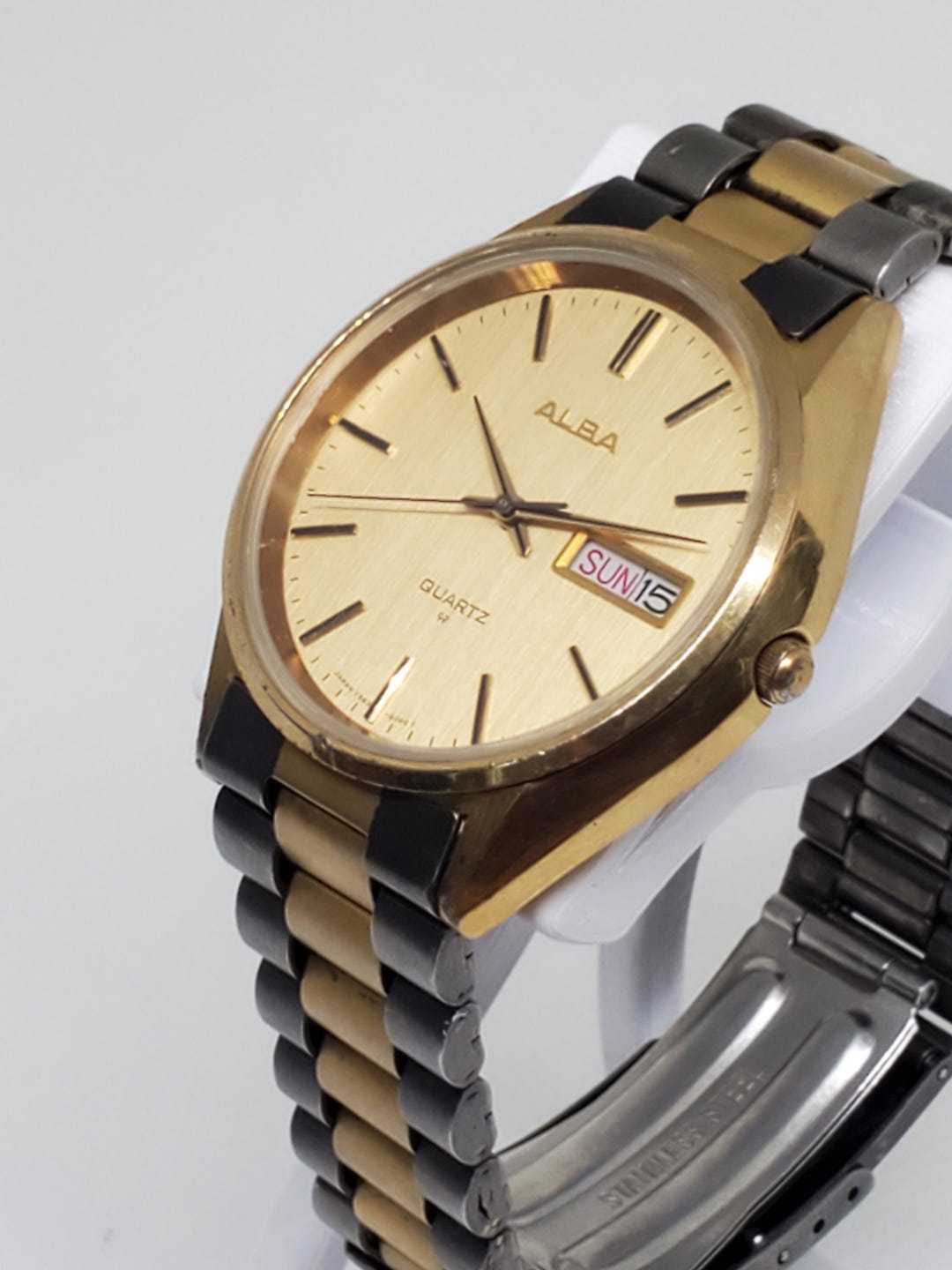 Seiko Alba Dual Tone Gold Plated Watch, 1990s - Vintage Collection - - Etsy