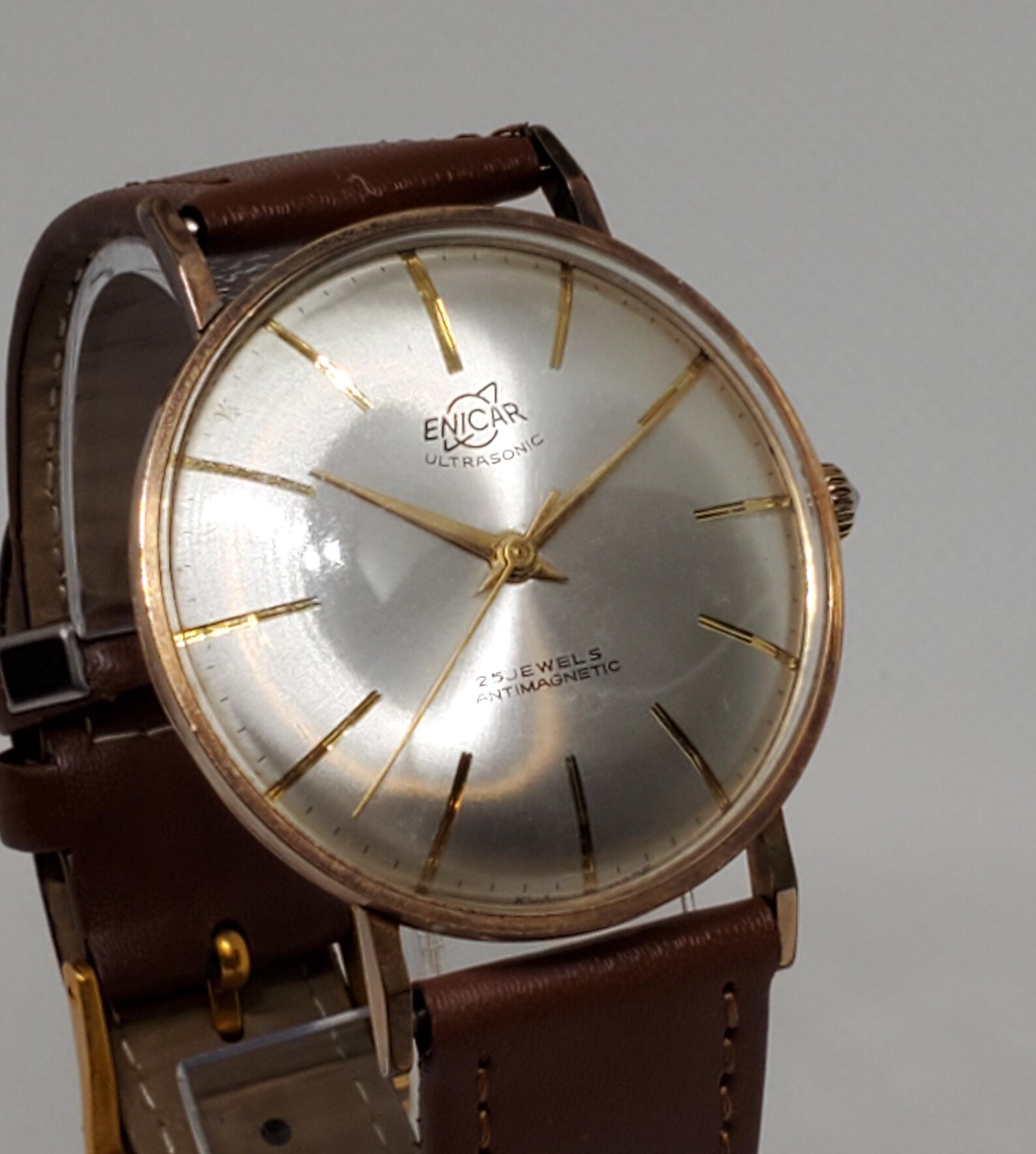 Enicar Ultrasonic Gold Plated Manual Watch, 1950s Vintage Collection - Etsy