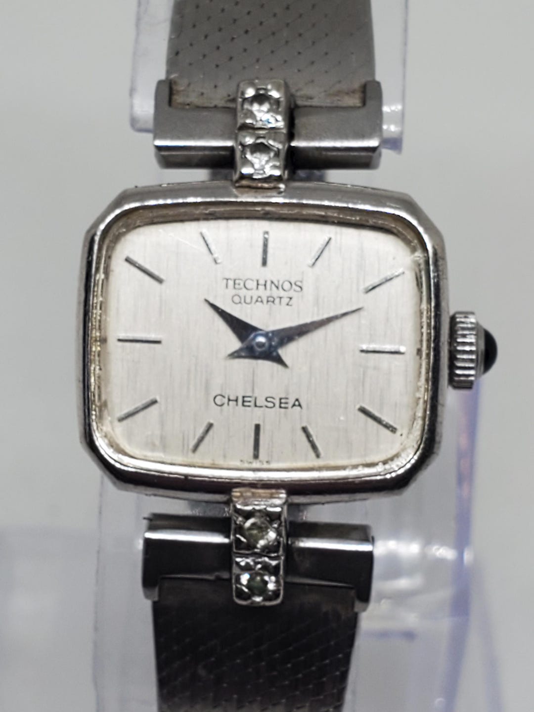 Vintage Technos Chelsea Quartz Womens Watch W/ Diamonds, 1970s, Working ...
