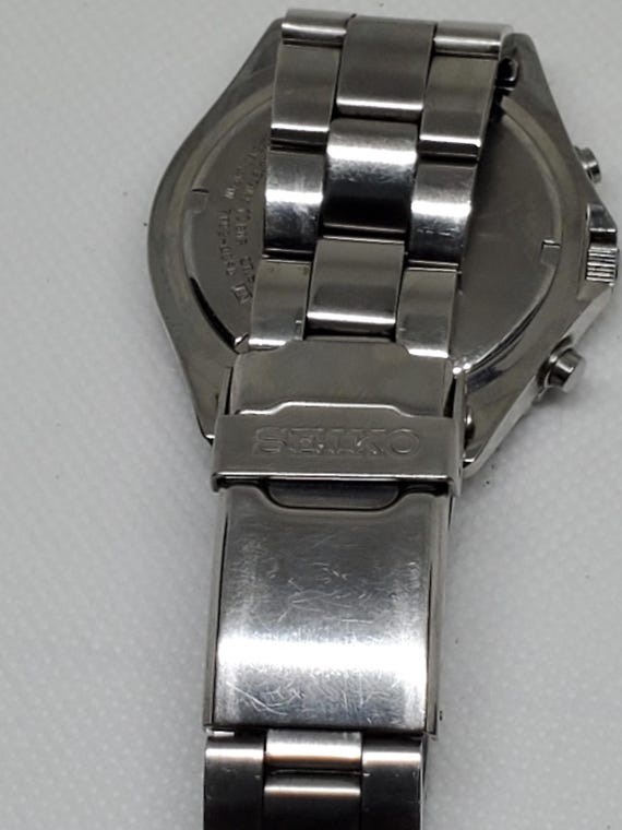 Seiko Flight Master Pilot Chronograph Watch - Gem