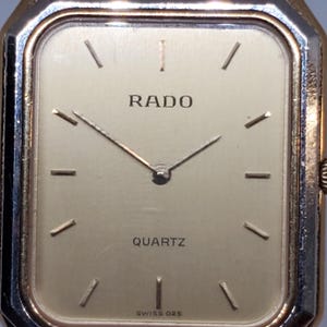 Rado 18K Gold Plated Watch Vintage Collection - Etsy
