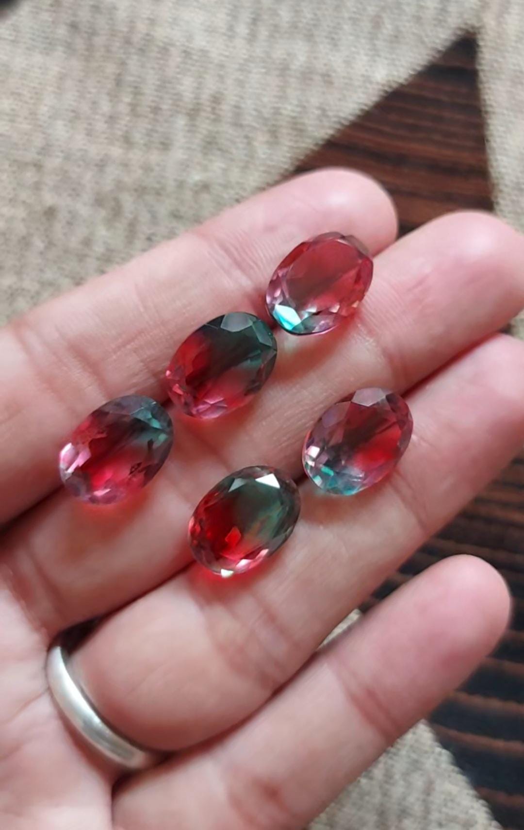 RARE!!! Bio Quartz Faceted Oval Shape Cabochon 14x10 MM Size Best High ...