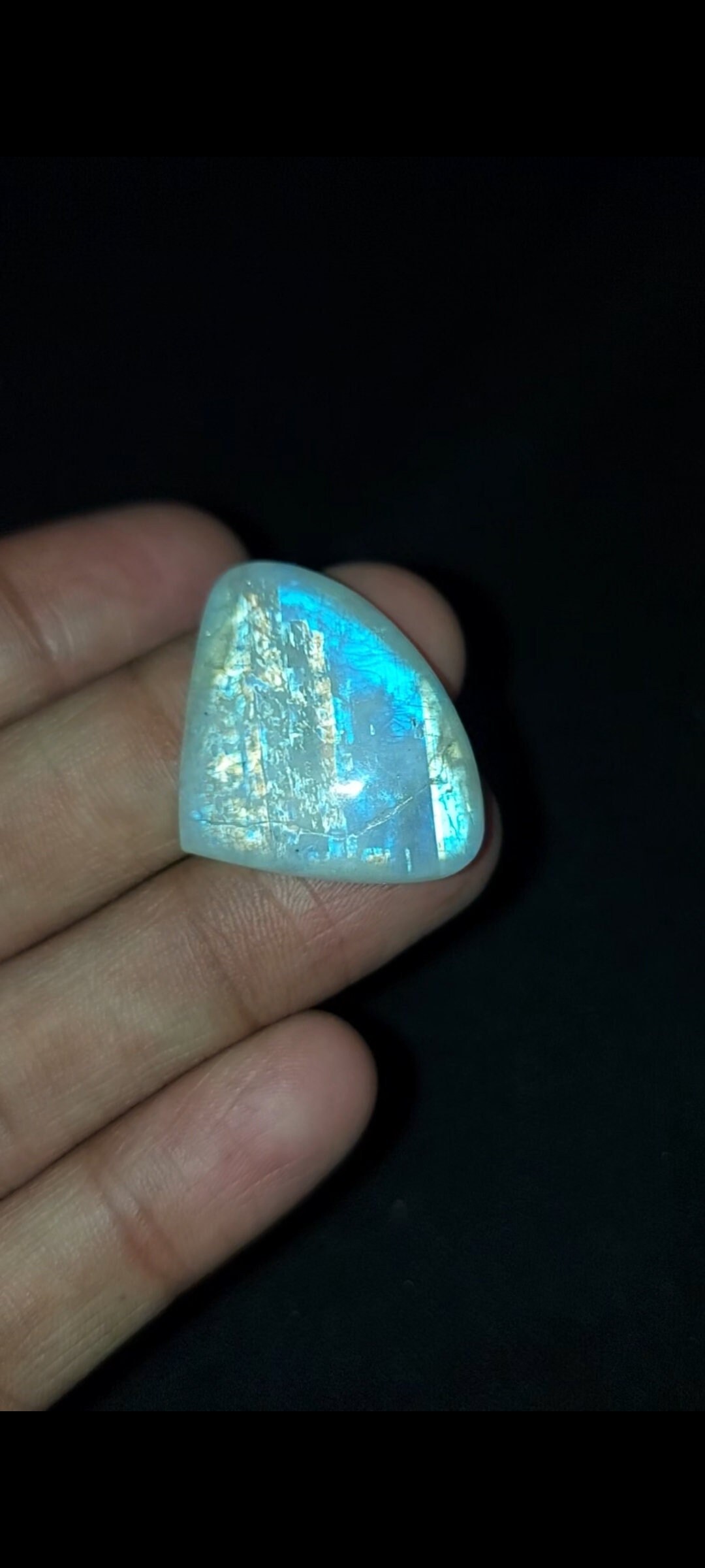 Natural Rainbow Moonstone Smooth Heart Shape Cabochon 23X28X6 - Etsy