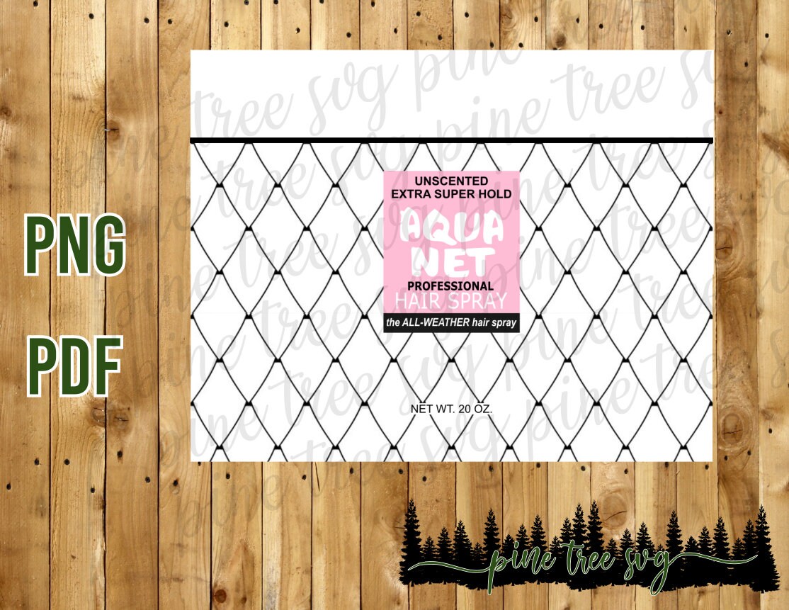 Aqua Net White Can - 20 Oz/30oz/pringles 2oz - Sublimation PNG & PDF ...