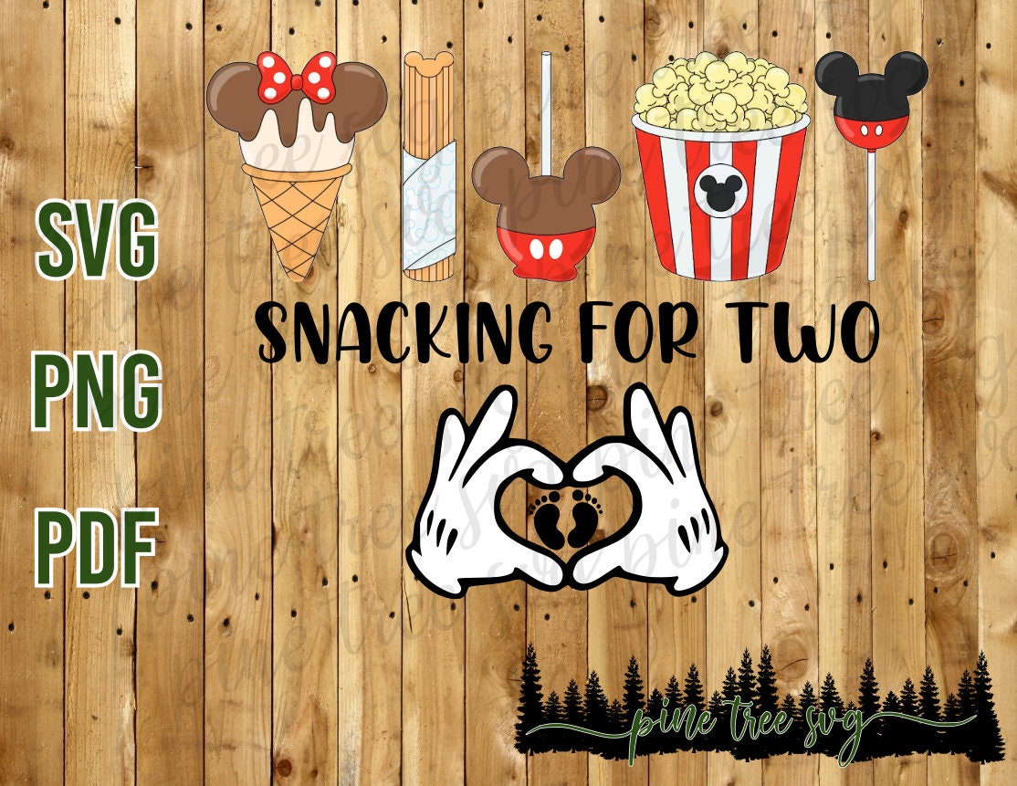 Snacking for Two - Disneyland - SVG, PNG, PDF - Instant Download - Etsy