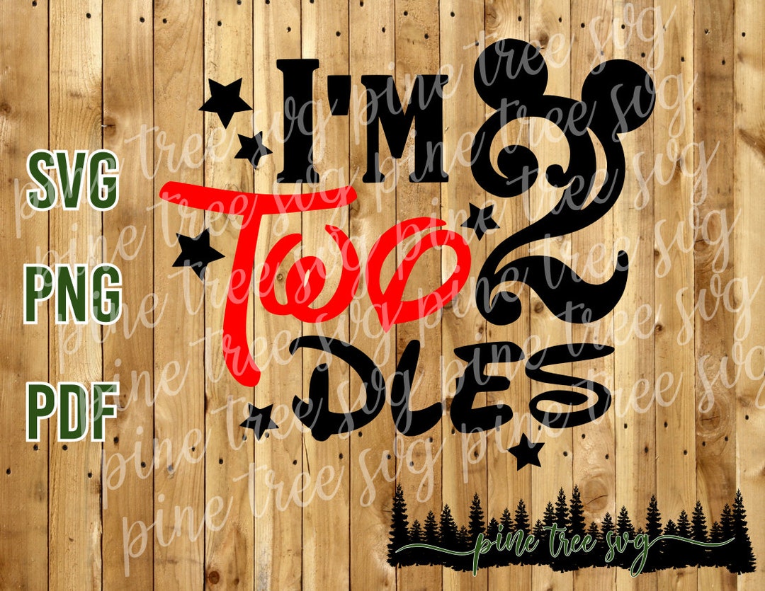 I'm Twodles - Toodles Mickey Mouse Clubhouse - SVG, PNG, PDF - Instant ...