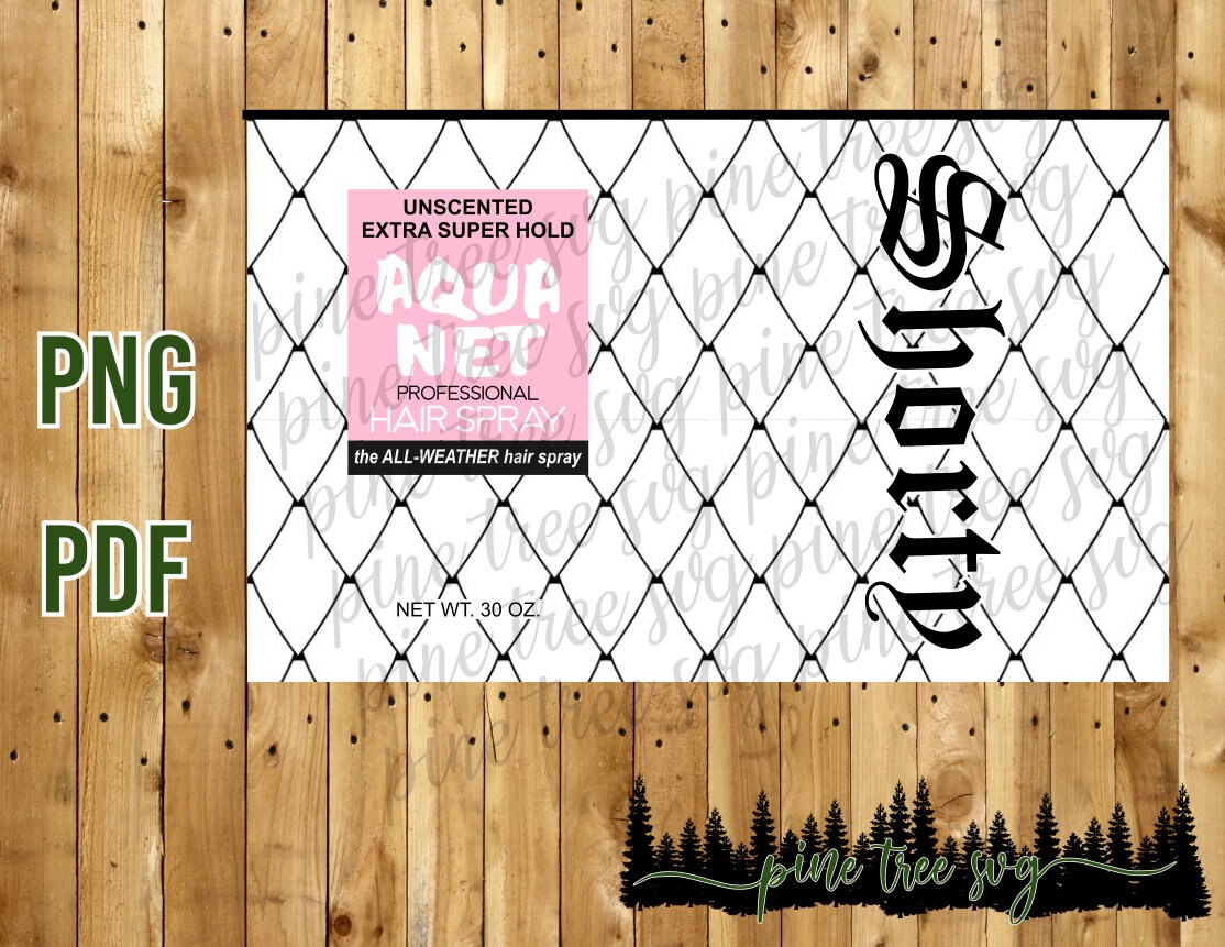 Aqua Net White Can - 20 Oz/30oz/pringles 2oz - Sublimation PNG & PDF ...