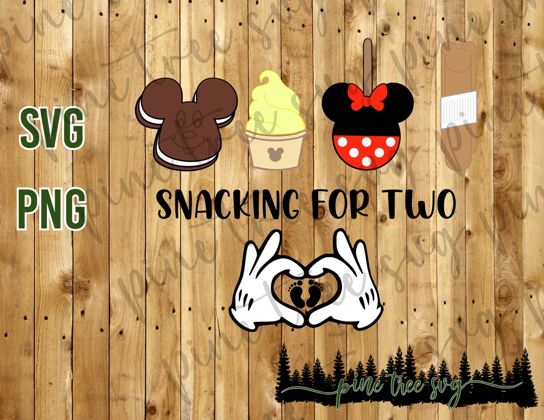 Snacking for Two - Food as SVG - Disneyland - SVG - PNG - Instant ...