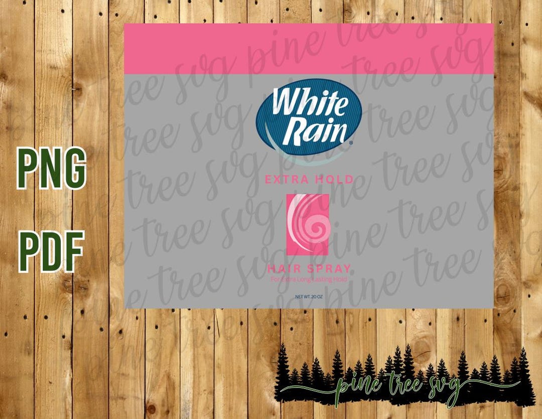 White Rain Pink Can - 20 Oz/30oz/pringles 2oz - Sublimation PNG & PDF ...