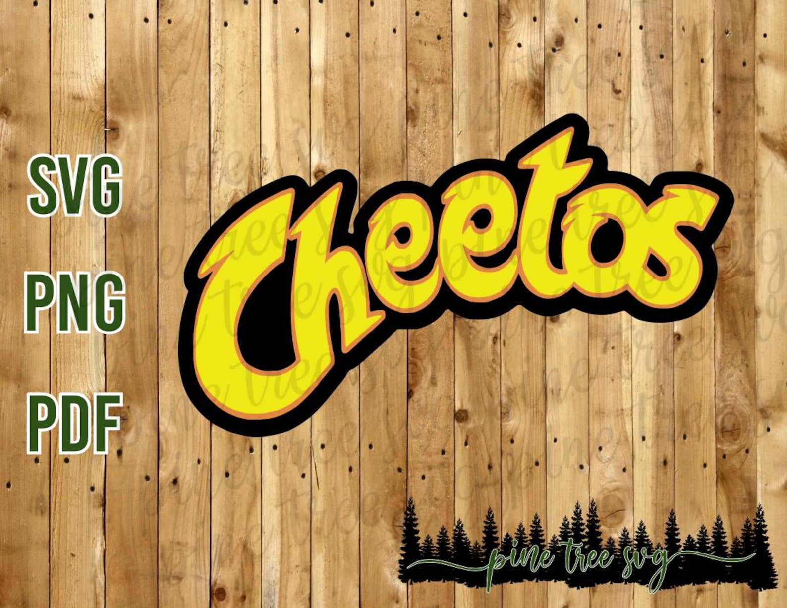 Cheetos Logo - Flamin Hot - SVG, PNG, PDF - Instant Download - Etsy