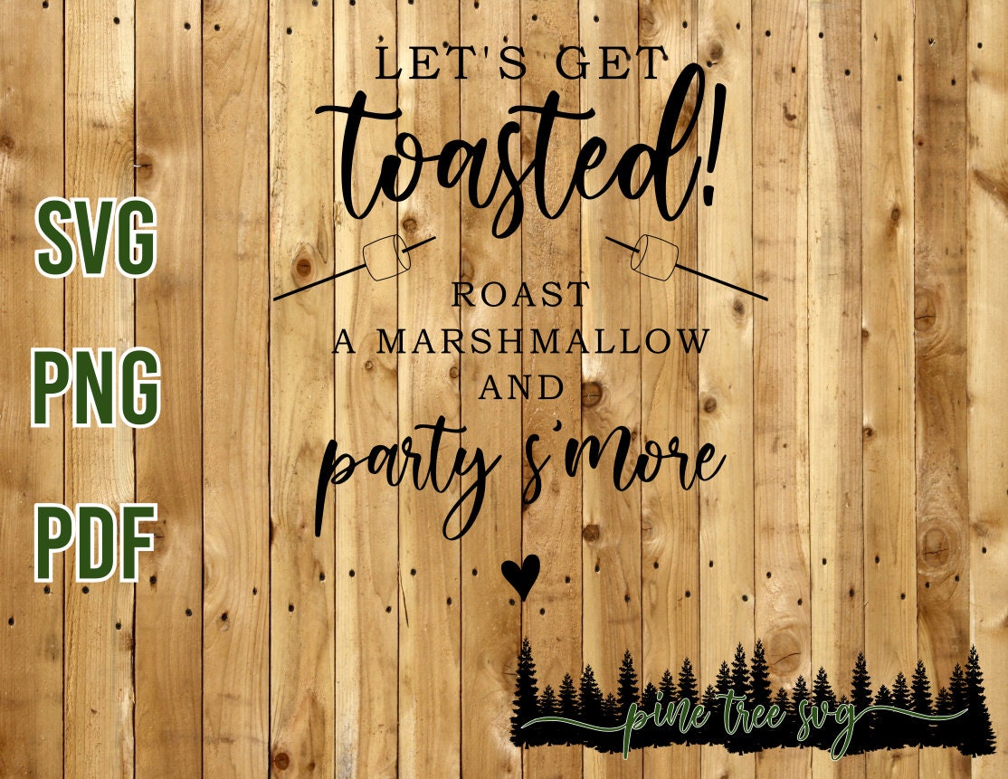 Smores Party Sign - SVG, PNG, PDF - Instant Download - Etsy