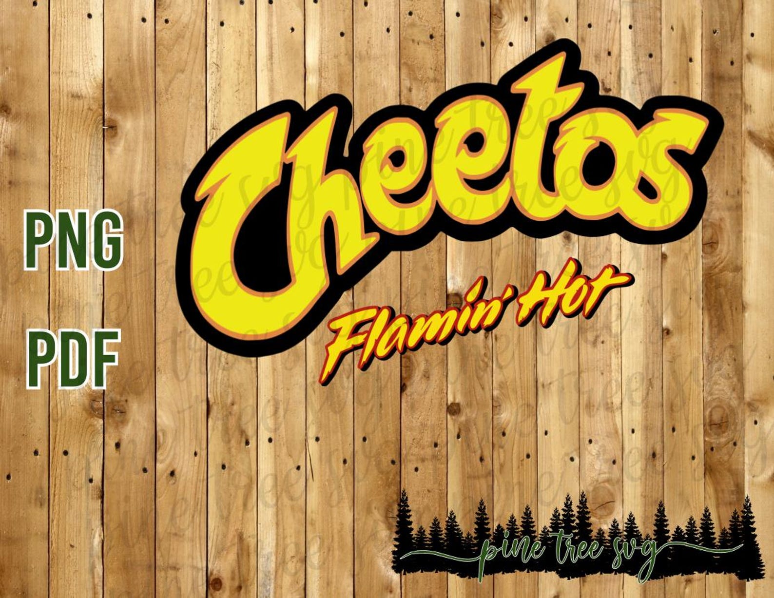 Cheetos Logo - Flamin Hot - SVG, PNG, PDF - Instant Download - Etsy