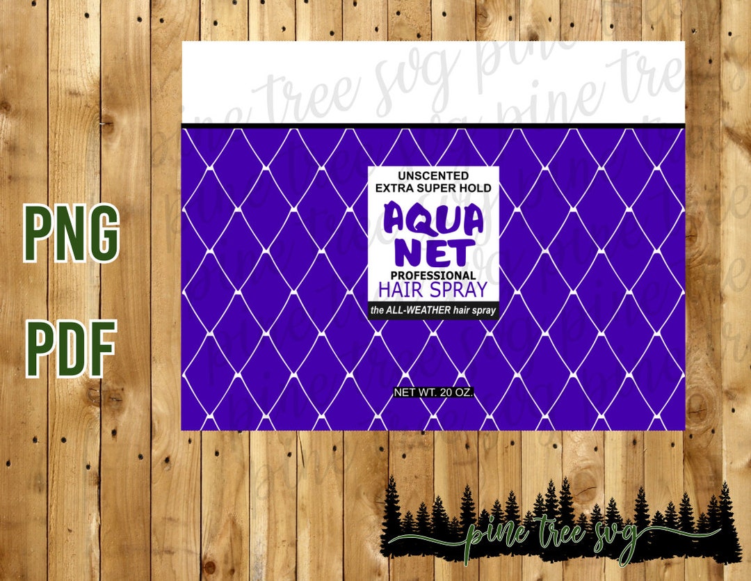 Aqua Net Purple Can - 20 Oz/30oz/pringles 2oz - Sublimation PNG & PDF ...