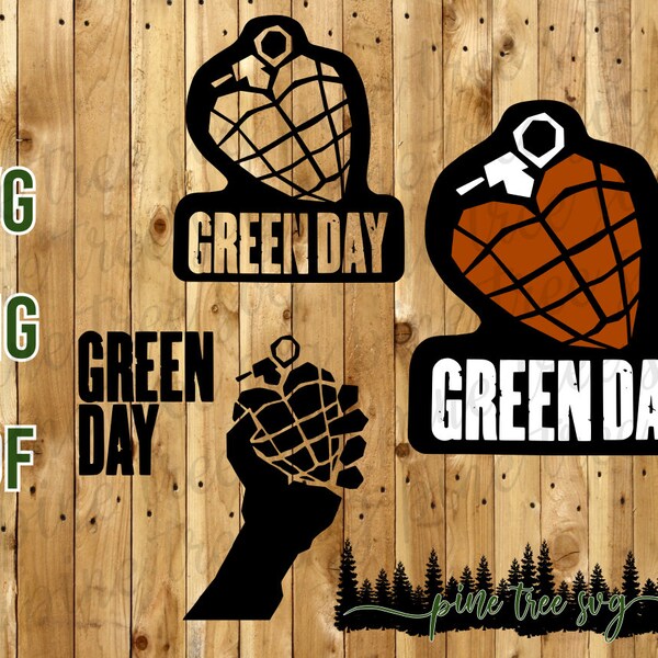 Green Day Logo Svg - Etsy