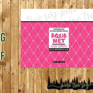 Aqua Net Pink Can - 20 Oz/30oz/pringles 2oz - Sublimation PNG & PDF ...