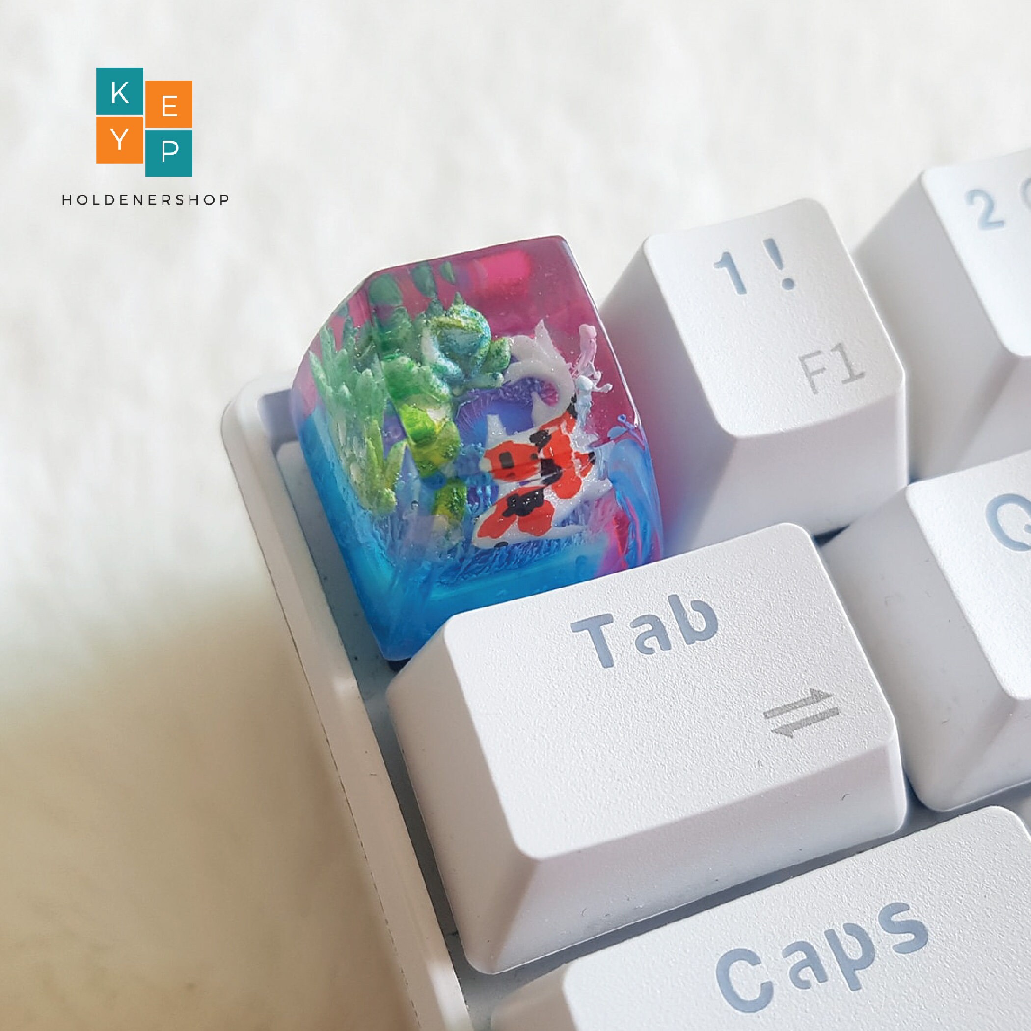 Koi Fish Resin Keycap Handmade Artisan Keycap Handmade | Etsy