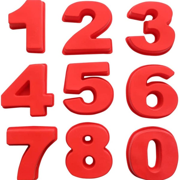 Silicone Number Cake - Etsy
