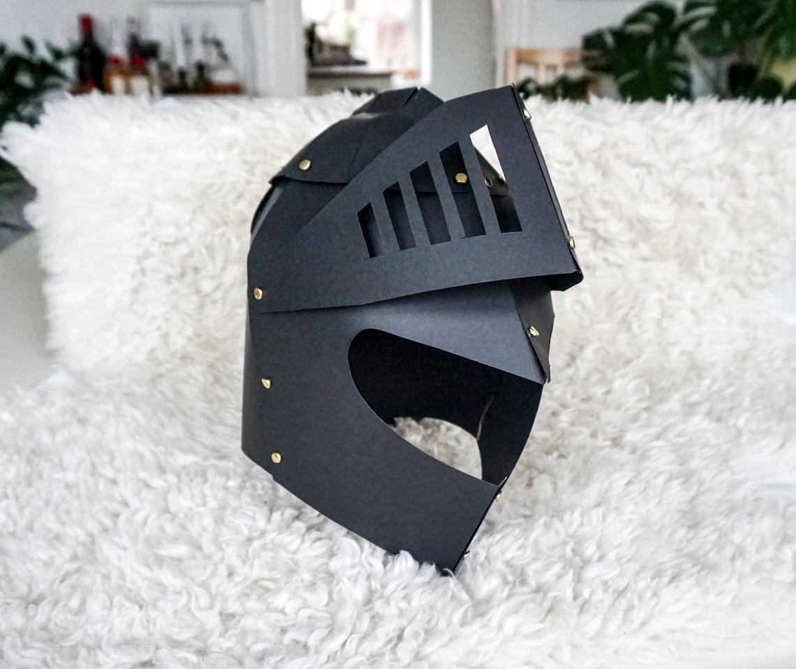 The Black Knight - Make Your Own Paper Helmet With This Instant ...