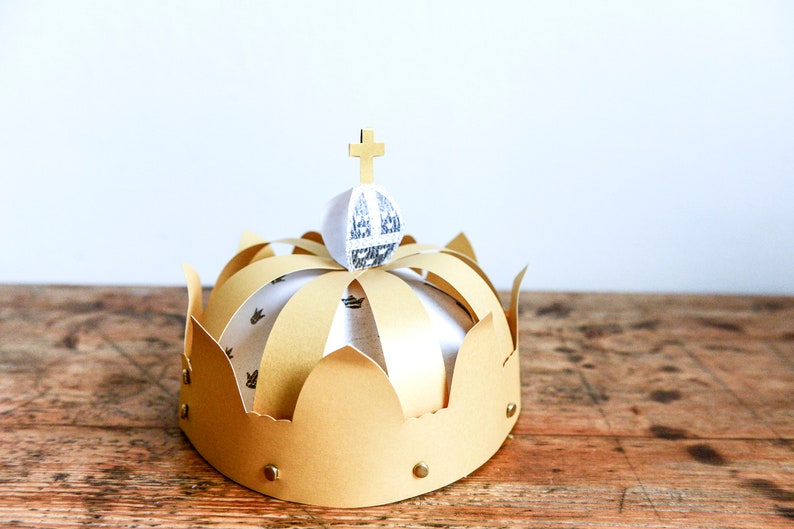 Golden Crown - Make Your Own Paper Helmet With This Instant Download ...
