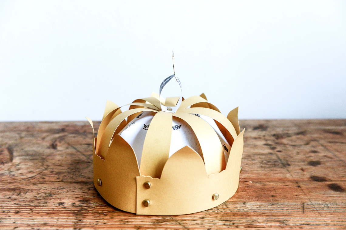 Golden Crown - Make Your Own Paper Helmet With This Instant Download ...