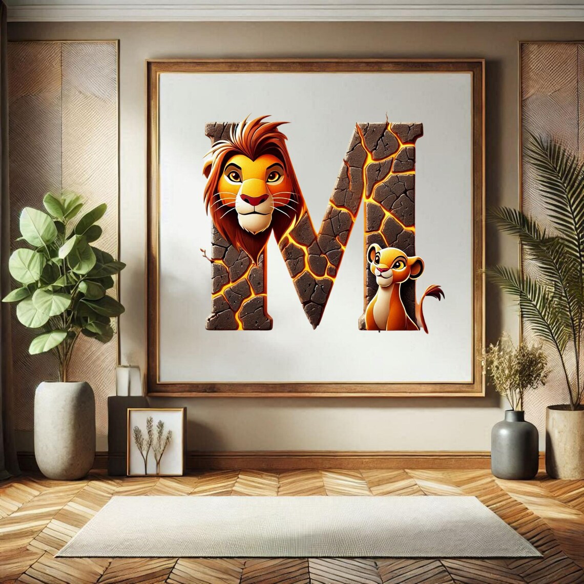 151 Lion King Alphabet - Numbers PNG - Jungle Theme Instant Download ...