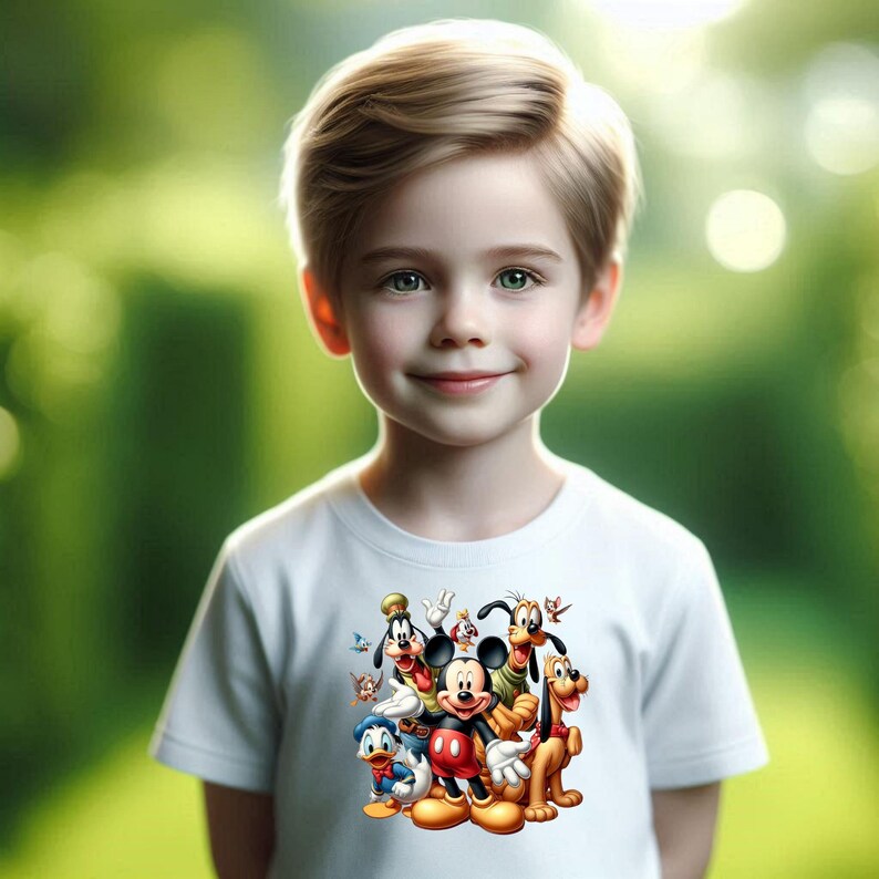 Mickey and Friends Heart PNG Clipart Bundle (digital Download) - Etsy
